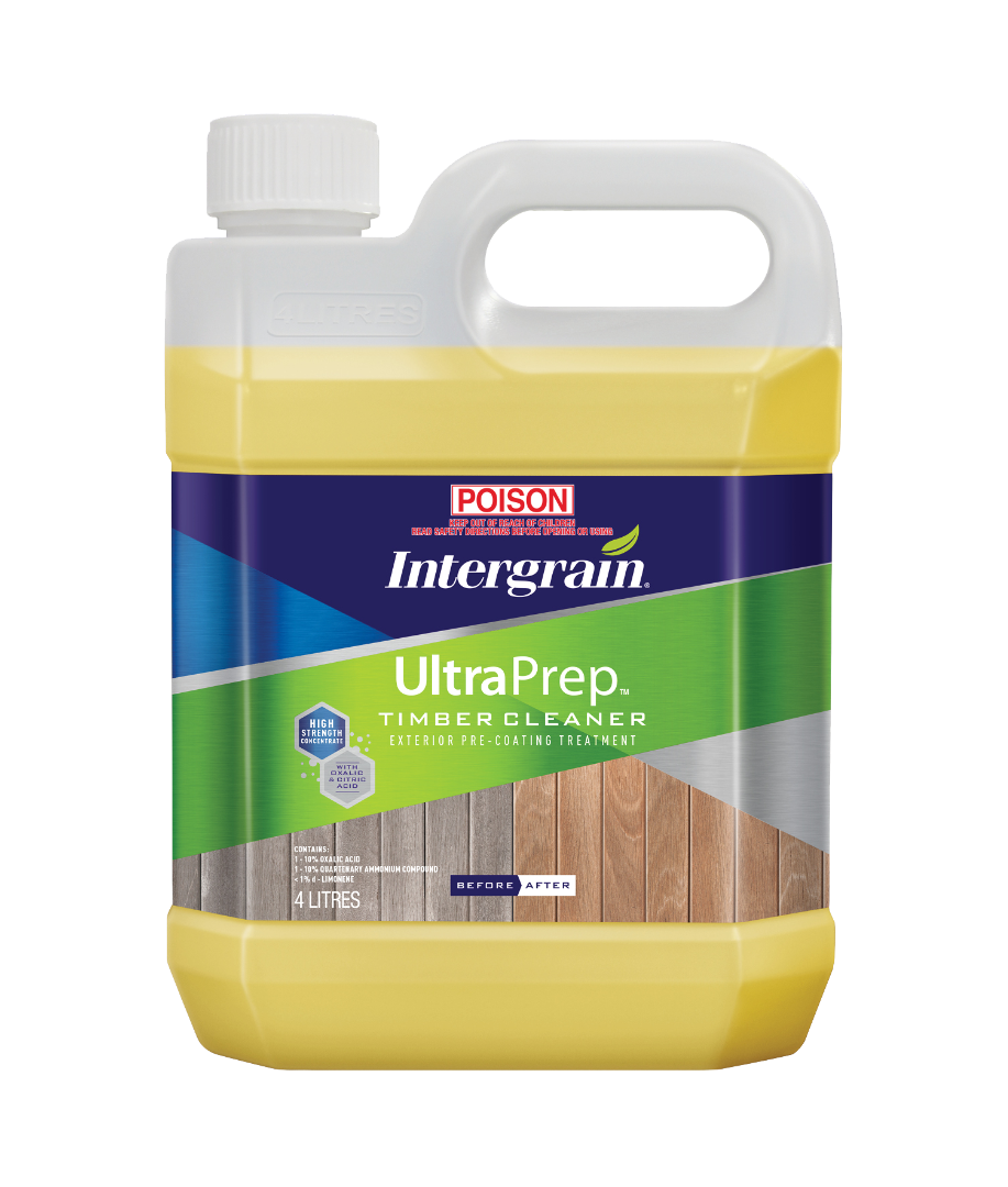 Intergrain UltraPrep Timber Cleaner 4 Litre | Canterbury Timber