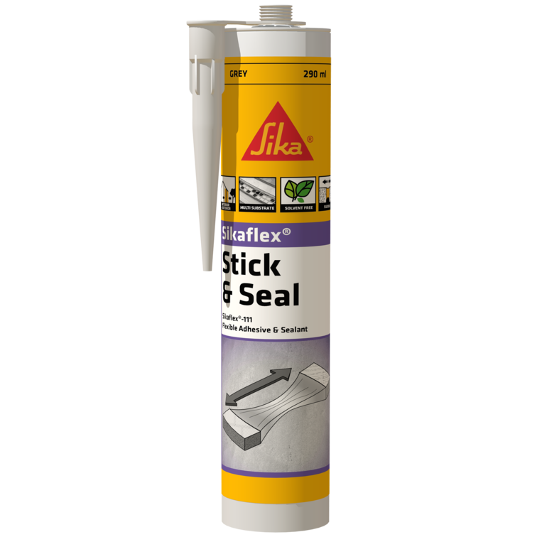 Sika 290ml Sikaflex 111 Stick & Seal Construction Adhesive - Black